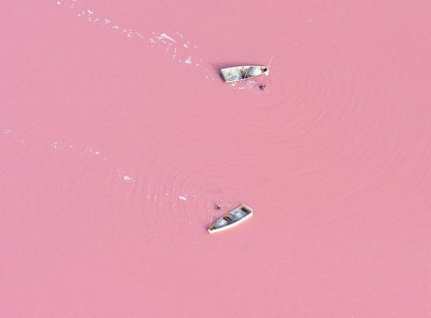 Fotografías del Lago Rosa de Senegal
