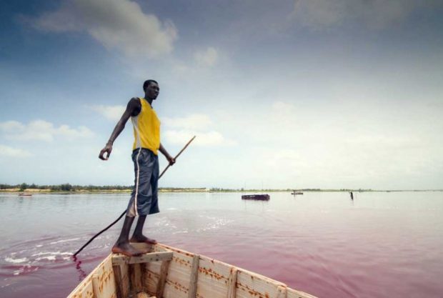 Fotografías del Lago Rosa de Senegal