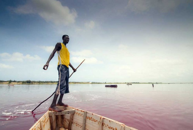 Fotografías del Lago Rosa de Senegal
