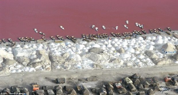 Fotografías del Lago Rosa de Senegal