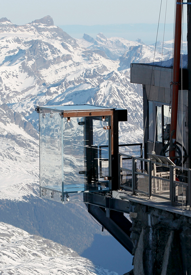 Chamonix Skywalk, estructura de cristal sobre los alpes franceses