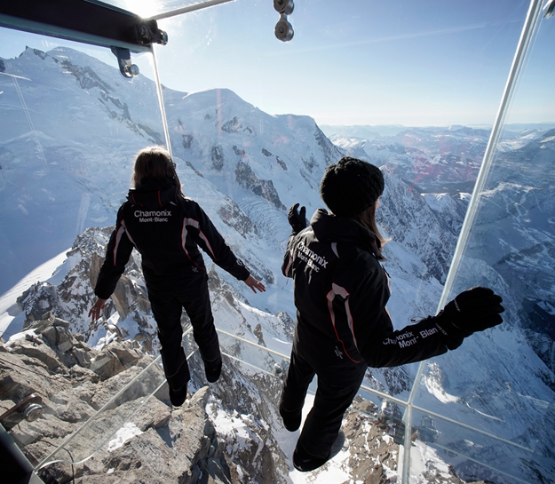 Chamonix Skywalk, estructura de cristal sobre los alpes franceses