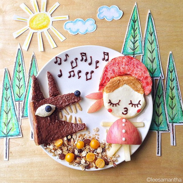 Una madre que convierte las comidas en verdaderas obras de arte