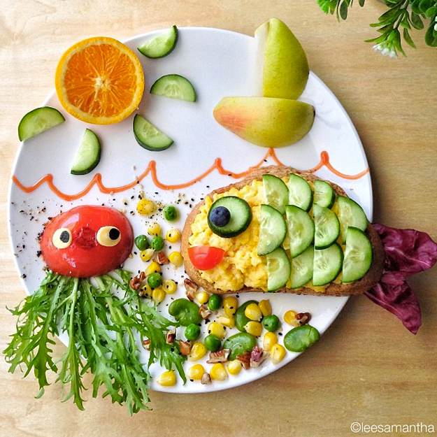 Una madre que convierte las comidas en verdaderas obras de arte