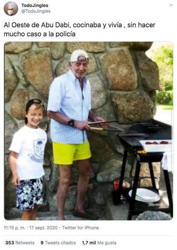 Los mejores memes de la foto de Juan Carlos I junto al hijo de Corinna ...