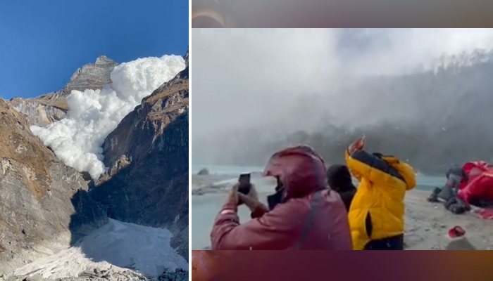 Impactante avalancha de nieve en una montaña del Nepal - miBrujula.com