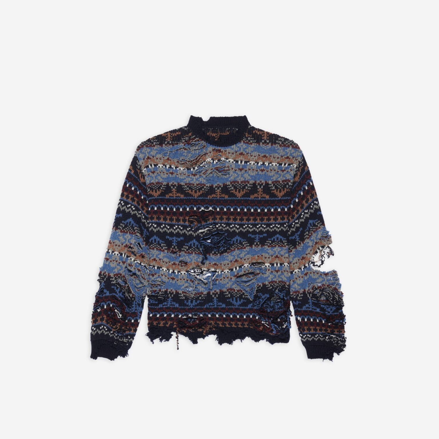 Balenciaga te vende un jersey de cuello redondo totalmente roto por 1. ...